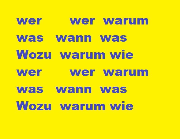 W FRAGEN – DEUTSCH LERNEN - LEARN GERMAN - LEARN GERMAN