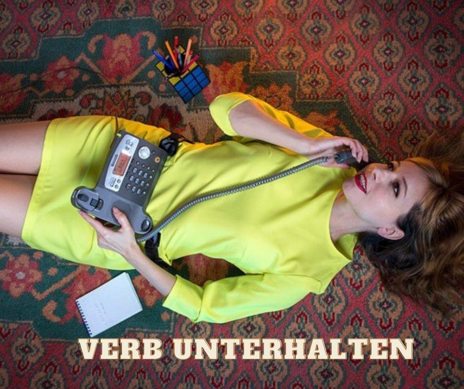 VERB UNTERHALTEN BEİSPİELSÄTZE – DEUTSCHE VERBEN